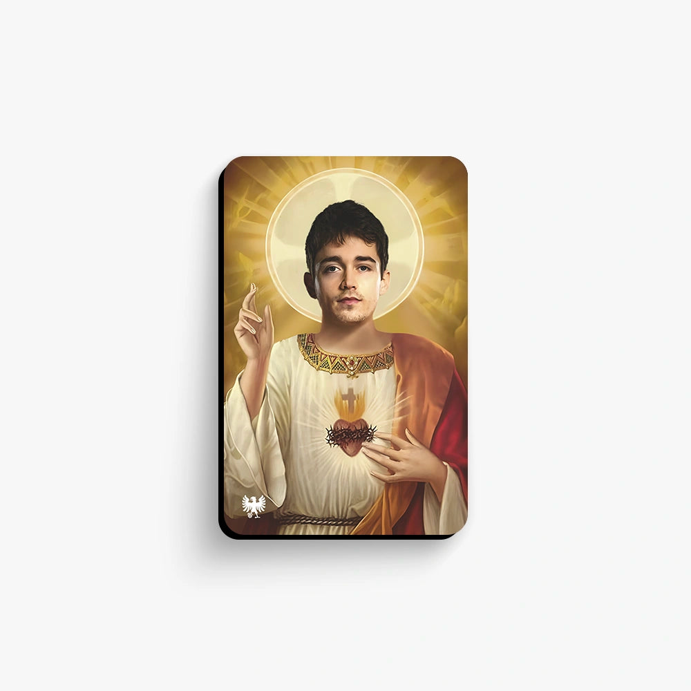 Charles Leclerc “Saint of Speed” F1 Fridge Magnet – Rare & Cult